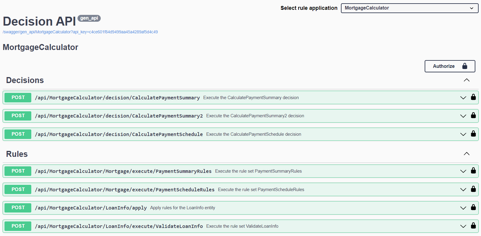 Decision Api Inrule Technology