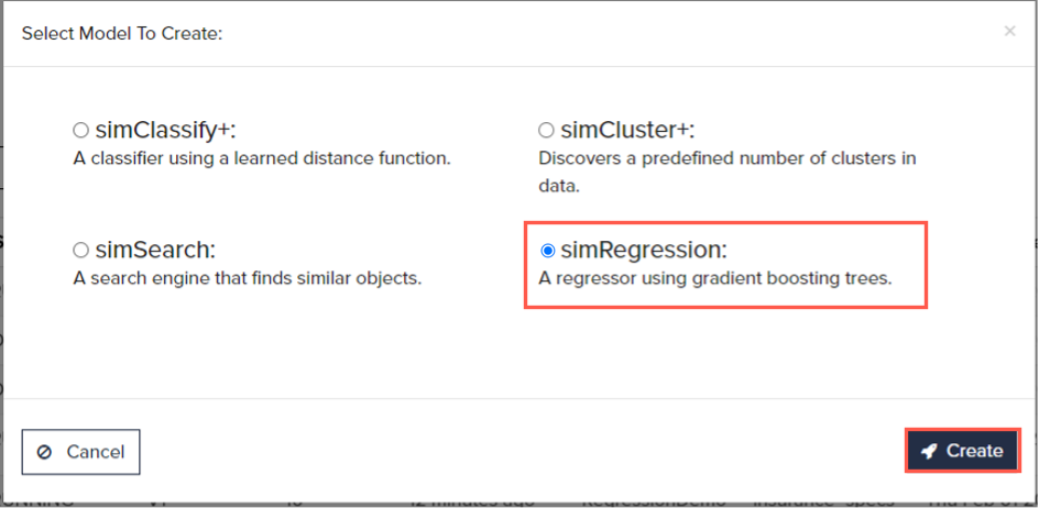 Create a simRegression Model – InRule Technology